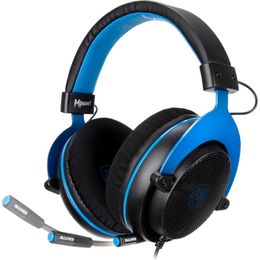 SADES Gaming-Headset &raquo;Mpower SA-723&laquo; blau Die iron- mesh-Optik an den Ohrpolstern lassen dieses Headset stilvoll aussehen