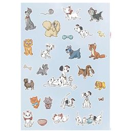 Komar Wandtattoo &raquo;Disney Cats and Dogs - Gr&ouml;&szlig;e 50 x 70 cm&laquo; selbstklebend, Wandsticker, Kinderzimmer bunt Folie