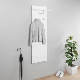 OTTO home &raquo;Paris&laquo; 1 Stk. tlg. Wandgarderobe mit Doppelhaken und Kleiderstange (B/T/H): 40/21,5/130cm wei&szlig; Holzwerkstoff