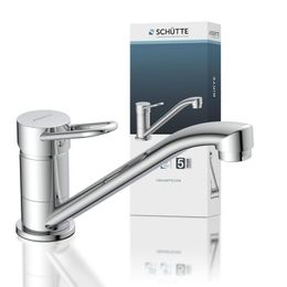 Sch&uuml;tte Sp&uuml;ltischarmatur &raquo;Birte&laquo; 360&deg; schwenkbarer Wasserhahn K&uuml;che, Mischbatterie, Chrom, Hochdruck silber Sp&uuml;ltischarmatur