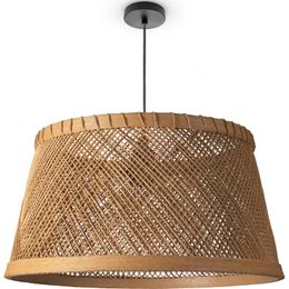 Paco Home Pendelleuchte &raquo;RAMA&laquo; E27 Korb Papier H&auml;ngend Esstisch Lampe Boho Wohnzimmer E27 schwarz