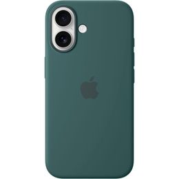 Apple Smartphone-H&uuml;lle &raquo;iPhone 16 Silikon Case mit MagSafe&laquo; iPhone 16 15,5 cm (6,1 Zoll) gr&uuml;n Mikrofaser, Silikon Speziell f&uuml;r das iPhone 16 entwickelt, 