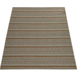 Paco Home Teppich &raquo;Varadero 464&laquo; rechteckig 4 mm H&ouml;he Flachgewebe, 3D-Design, Wohnzimmer bunt Baumwolle, Polyester