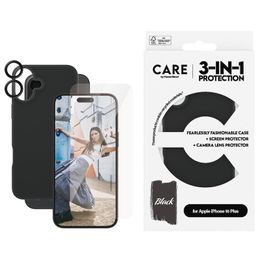 CARE by PanzerGlass Displayschutzglas &raquo;3-in-1 Protection, Glass, Case, Lenscover&laquo; f&uuml;r Apple iPhone 16 Plus Displayschutzfolie, Schutzfolie, 