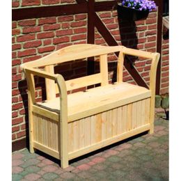 Promadino Gartenbank beige Holzwerkstoff