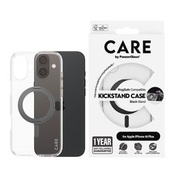 CARE by PanzerGlass Handyh&uuml;lle &raquo;Kickstand Case f&uuml;r Apple iPhone 16 Plus&laquo; Backcover, Schutzh&uuml;lle, Handyschutzh&uuml;lle, Case, Schutzcase, sto&szlig;fest schwarz 