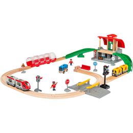 Brio Spielzeug-Eisenbahn &raquo;Brio WORLD, Gro&szlig;es City Bahnhof Set&laquo; mit Soundeffekten; FSC - sch&uuml;tzt Wald bunt Spielzeug-Eisenbahn