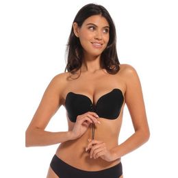 MAGIC BODYFASHION Damen MAGIC BODYFASHION &raquo;Va-Va-Voom Bra&laquo; vorn mit Schn&uuml;rung schwarz Cup D