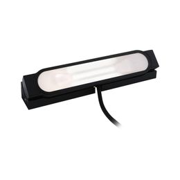 Paulmann LED Gartenstrahler &raquo;Wandfluter Ito IP67 252x49mm 3000K 6W 200lm 230V 70&deg; Anthrazit Metall&laquo; 1 Stk. Warmwei&szlig; grau
