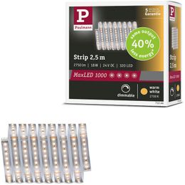Paulmann LED-Streifen &raquo;MaxLED 1000 LED Strip Warmwei&szlig; Einzelstripe&laquo; silber