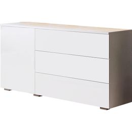 OTTO home &raquo;PARIS&laquo; 1 Stk. tlg. Moderne 110cm breite grifflose Kommode, vielseitig einsetzbar wei&szlig;