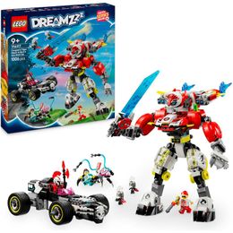 Lego Konstruktionsspielsteine &raquo;Coopers Tiger-Mech und Zero's Hot Rod Auto (71497), Lego DREAMZzz&laquo; Made in Europe bunt Konstruktionsspielsteine