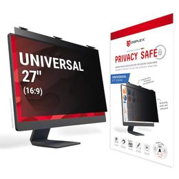 Displex Displayschutzfolie &raquo;Privacy Safe Blickschutzfilter&laquo; f&uuml;r Universell f&uuml;r Monitore mit 27 (16:9) Blickschutzfolie, Schutzfolie, Bildschirmschutz, kratz- 