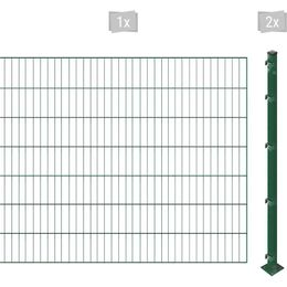 Arvotec Einstabmattenzaun &raquo;ESSENTIAL 140 zum Einbetonieren&laquo; Zaunh&ouml;he 140 cm, Zaunl&auml;nge 2 - 60 m gr&uuml;n Kunststoff, Stahl