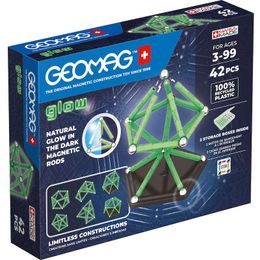 Magnetspielbausteine &raquo;Geomag Glow, Recycled&laquo; aus recyceltem Material gr&uuml;n