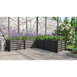 Vitavia Hochbeet &raquo;Meta In&Out 401 M&laquo; BxTxH: 185x185x40 cm, granit/schwarz grau