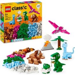 Lego Konstruktionsspielsteine &raquo;Kreative Dinosaurier (11041), Lego Classic&laquo; Made in Europe bunt Konstruktionsspielsteine