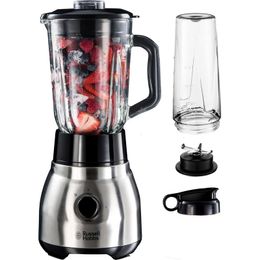 Russell Hobbs Standmixer &raquo;2-in-1 Glas- 23821-56, Edelstahl&laquo; 600 W vollautom. Standmixer mit Kochfunktion, Smoothie, 8 Programme grau Standmixer