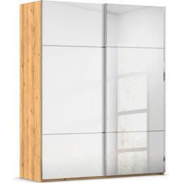 Rauch Schwebet&uuml;renschrank &raquo;Kleiderschrank Schrank Garderobe Schlafzimmerschrank SCALE-TRIO&laquo; edle dreigeteilte Front mit 2 Zierleisten Spiegel/Glas 