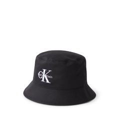 Calvin Klein Jeans Damen Fischerhut &raquo;MONOLOGO EMBROIDERY BUCKET HAT&laquo; schwarz