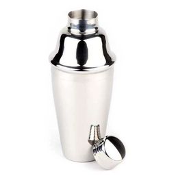 APS Cocktail Shaker aus hochglanzpoliertem Edelstahl silber Edelstahl
