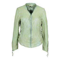 Freaky Nation Damen Lederjacke &raquo;Brilliance-FN&laquo; gr&uuml;n XS(34) Trachtenmode