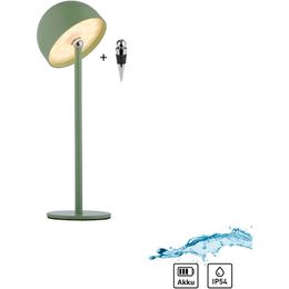 OTTO home Tischleuchte &raquo;Akku Tischlampe Garrin Indoor Outdoor, magnetischer Flaschenaufsatz&laquo; LED-Board Warmwei&szlig; Pilzlampe Flaschenaufsatz, Regulierung