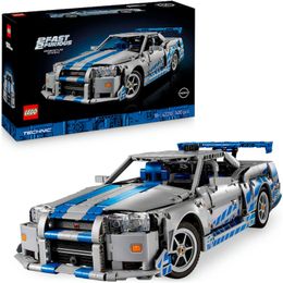 Lego Konstruktionsspielsteine &raquo;2 Fast 2 Furious Nissan Skyline GT-R (R34) Flitzer (42210)&laquo; Lego Technic; Made in Europe bunt Konstruktionsspielsteine