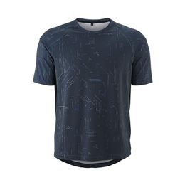 Gonso Herren Radtrikot &raquo;Trail Jersey M&laquo; Herren Fahrradtrikot kurzarm, l&auml;ssiges MTB-Shirt, Quick-Dry, Loose fit blau 6XL