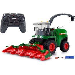 Jamara RC-Traktor &raquo;Fendt Katana Feldh&auml;cksler RC 1:24S&laquo; mit LED Licht gr&uuml;n RC-Traktor