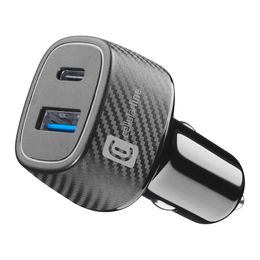 cellularline USB-Ladeger&auml;t &raquo;USB Car Charger Multipower Ultra 30W&laquo; Ladeger&auml;t Lader f&uuml;r Samsung Galaxy, Apple iPhone, Google Pixel schwarz Optimierung des 