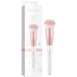 Luvia Cosmetics Damen Foundationpinsel &raquo;120 // Angled Buffer - Candy&laquo; Abgeschr&auml;gte Form, pr&auml;zise, Nurai-Pinselhaar, nat&uuml;rliches Finish. rosa