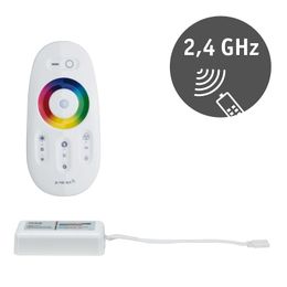 Paulmann LED-Streifen &raquo;MaxLED RGBW-Controller 2.4GHz 24V DC max 144W Kunststoff&laquo; Fernbedienung wei&szlig;
