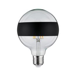 Paulmann LED-Leuchtmittel &raquo;G125 Ringspiegel 640lm 2700K 6,5W 230V silber&laquo; 1 Stk. Warmwei&szlig; schwarz