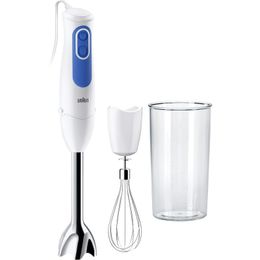 Braun Stabmixer &raquo;MQ 3005 Cream MultiQuick 3&laquo; 700 W mit Schneebesen und 600 ml Mixbecher wei&szlig; Stabmixer