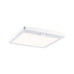 Paulmann LED Au&szlig;en-Wandleuchte &raquo;Au&szlig;enpanel Lamina 250x47mm 3000K 14,5W 950lm 230V Kunststoff&laquo; 1 Stk. Warmwei&szlig; Backlight Bewegungsmelder seewasserresistent IP44