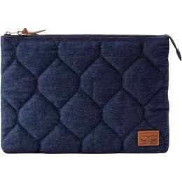 Levi's Levi's Damen Handtasche &raquo;DENIM LAPTOP SLEEVE&laquo; mit Strukturmuster blau
