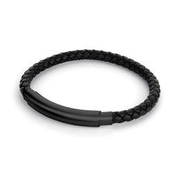 Fynch-Hatton Herren Fynch-Hatton Lederarmband &raquo;Schmuck Geschenk Armband The Leather Classic&laquo; schwarz
