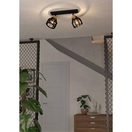 Eglo Deckenspot &raquo;STILLINGTON 1&laquo; E27 1 Stk. Deckenlampe, Deckenleuchte Industrial Design braun