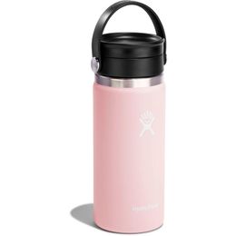 Hydro Flask Trinkflasche &raquo;Wide Flex Sip Lid&laquo; doppelwandige Vakuumisolierung h&auml;lt die Temperatur stundenlang rosa Edelstahl