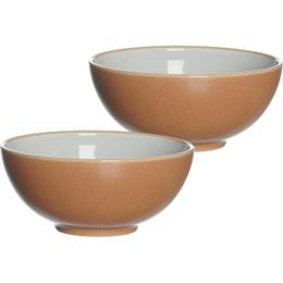 Ritzenhoff & Breker Schale &raquo;Puebla&laquo; 2 Stk. aus Steinzeug Buddha-Bowls, &Oslash; 17,5 cm orange Steinzeug
