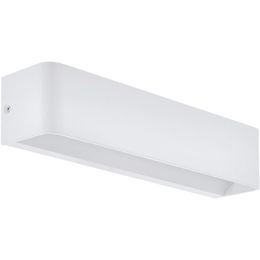 Eglo Wandleuchte &raquo;SANIA 4&laquo; LED-Board 1 Stk. Warmwei&szlig; Wohnzimmer, Esszimmer, Flur, minimalistisch, indirektes Licht,36,5x8cm wei&szlig;