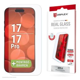 Displex Displayschutzglas &raquo;Real Glass Screen Protector&laquo; f&uuml;r Apple iPhone 17;Apple iPhone 17 Pro Displayschutzfolie, Schutzfolie, Bildschirmschutz, kratz- & 