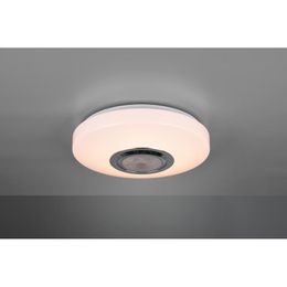 REALITY LEUCHTEN LED Deckenleuchte &raquo;Maia&laquo; LED-Board 1 Stk. Warmwei&szlig; dimmbar, Bluetooth Lautsprecher inkl. Fernbedienung RGBW-Farbwechsler wei&szlig;
