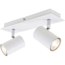 Briloner Leuchten LED Deckenspots &raquo;2857025 Run&laquo; GU10 Warmwei&szlig; Deckenlampe, 29x8x12,3, max.40W, GU10, Wohnzimmer, Flur wei&szlig;