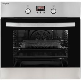 Exquisit Backofen &raquo;EBE65-1H&laquo; Hei&szlig;luft&Pizzastufe - ideal f&uuml;r ein Pizzabacken zuhause!Timer-Funktion silber Backofen