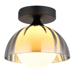 NOWA Deckenleuchte &raquo;EVA&laquo; G9 1 Stk. Deckenlampe, Glas, Wohnzimmer, Esszimmer schwarz