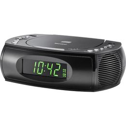 K&auml;rcher Uhrenradio &raquo;UR 1308&laquo; ( UKW mit RDS 2 W) Digitaluhr mit Wecker und USB-Ladefunktion, CD-Player, Radiowecker schwarz Wecker mit 2 Weckzeiten (Dual-Alarm