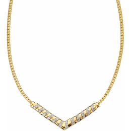 Firetti Damen Kette ohne Anh&auml;nger &raquo;Schmuck Geschenk Silber 925 Halsschmuck Halskette&laquo; mit Diamanten gold