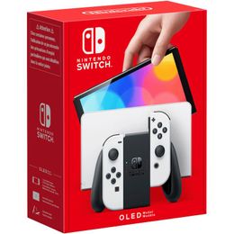 Konsolen-Set &raquo;Switch OLED&laquo; 64 GB wei&szlig; Schlie&szlig;e die Joy-Con-Controller an die Konsole an. Spiele allein oder mit Freunden, lokal oder online.